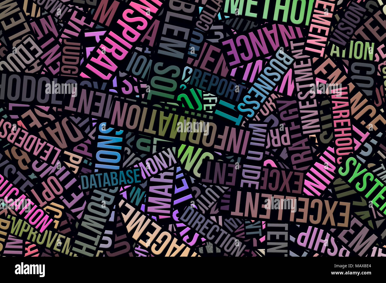 Business word cloud, abstract embossed, for web page, graphic design ...