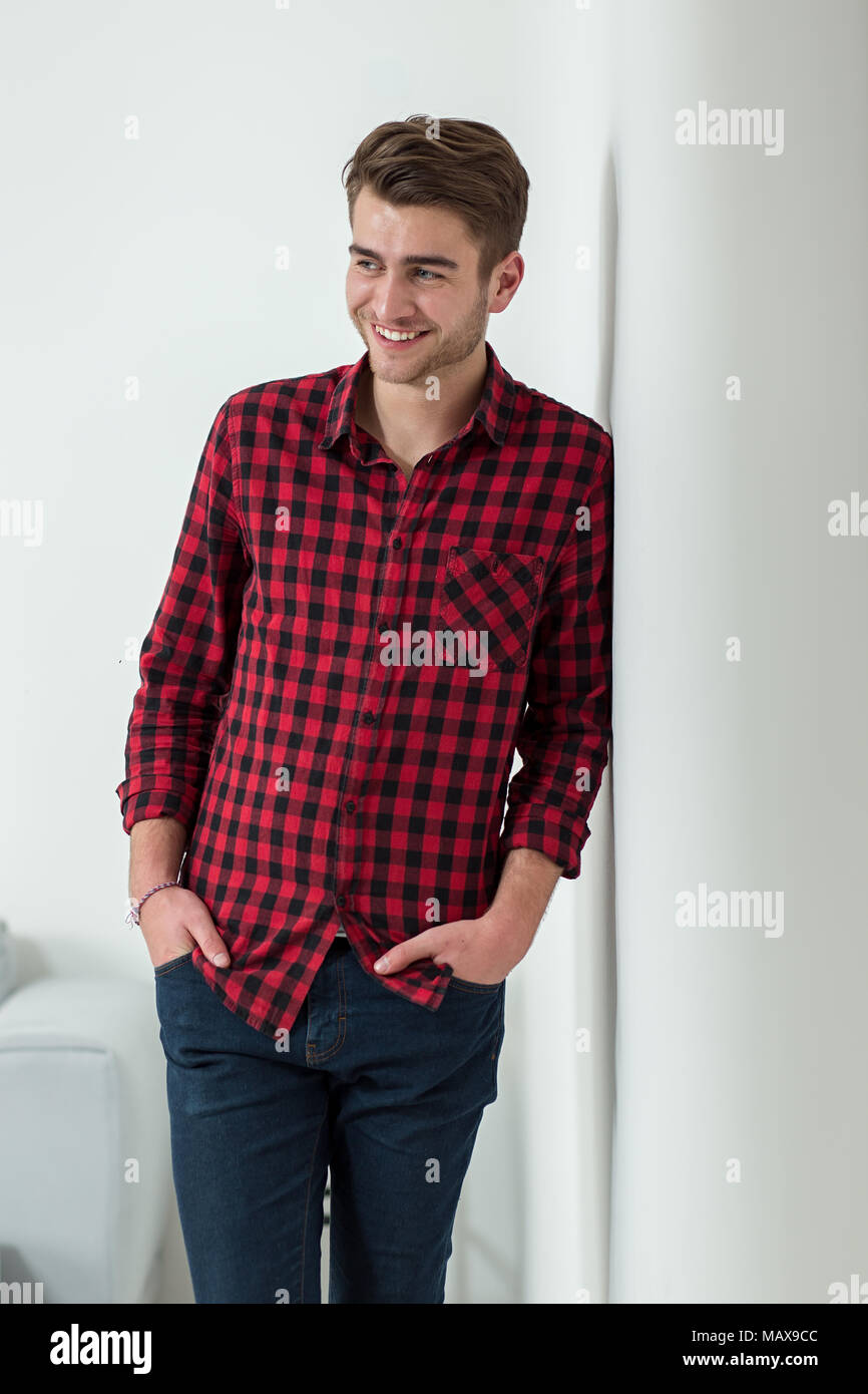 Man in a plaid shirt hi-res stock photography and images - Alamy