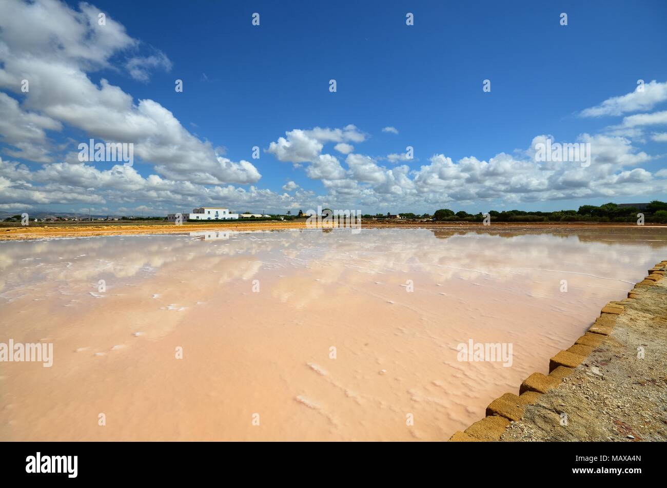 Trapani, Italy, Sicily August 20 2015. The fabulous salt pans of ...