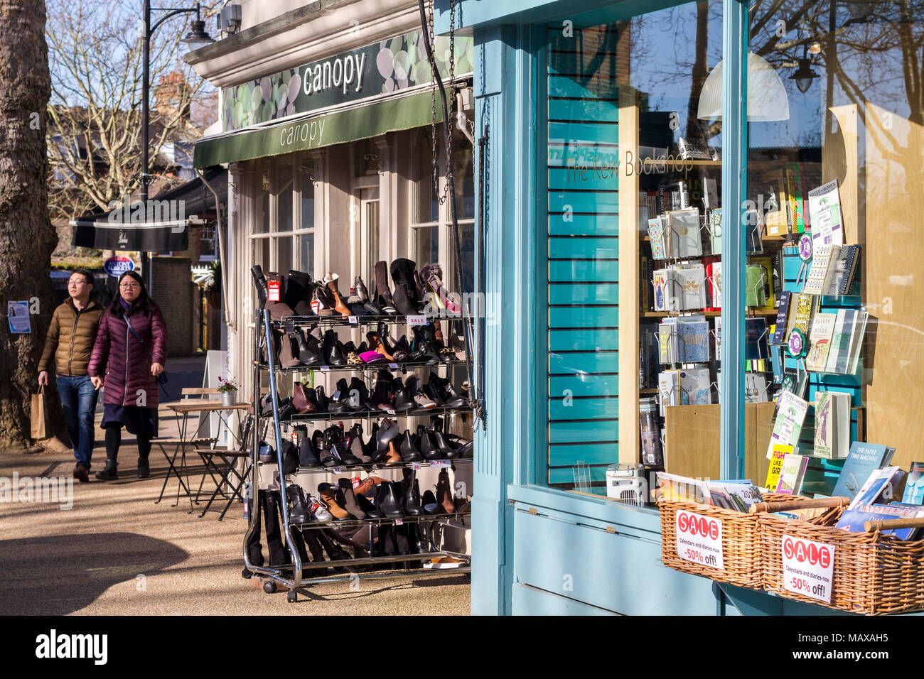 The Kew Bookshop, book shop, book store Kew, London UK window display ...