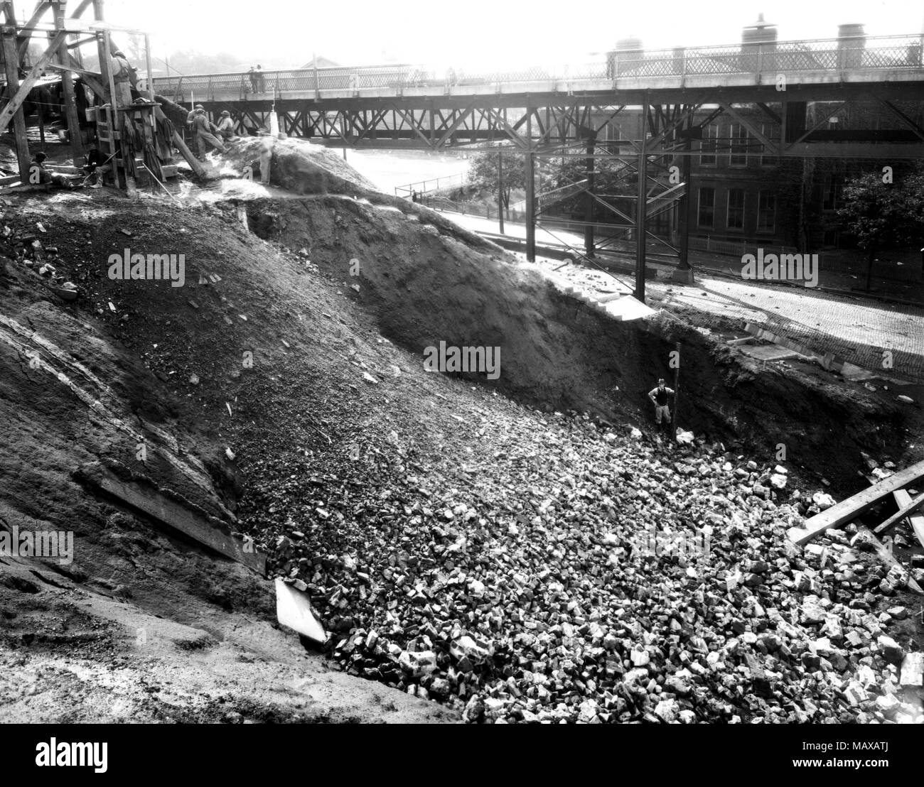 Collapsed Church Hill Tunnel, Richmond, Virginia 1925 Stock Photo - Alamy