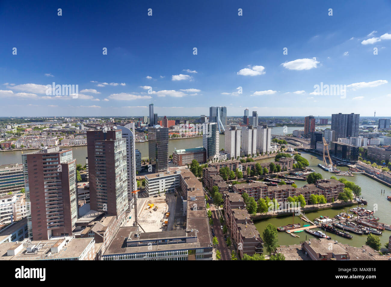 Aerial view rotterdam netherlands hi-res stock photography and images ...