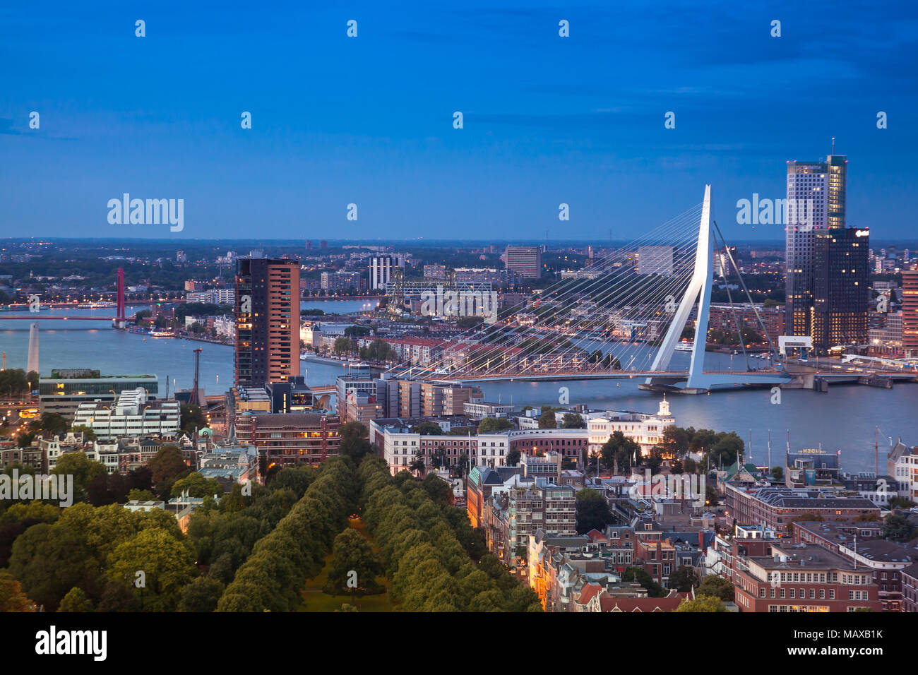Rotterdam aerial view of the city hi-res stock photography and images ...