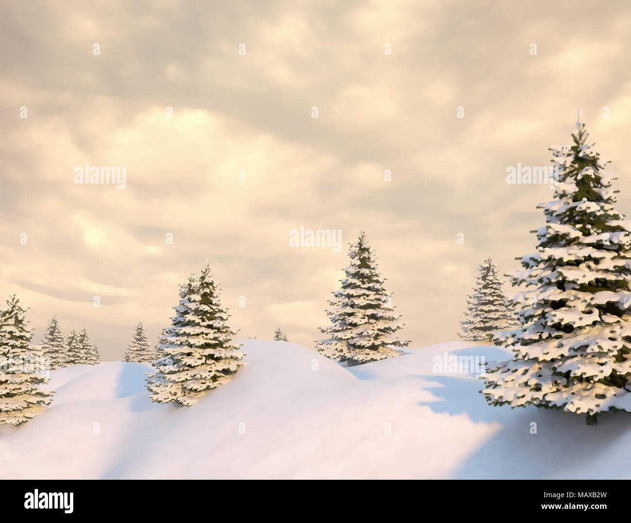 Winter scene design hi-res stock photography and images - Alamy