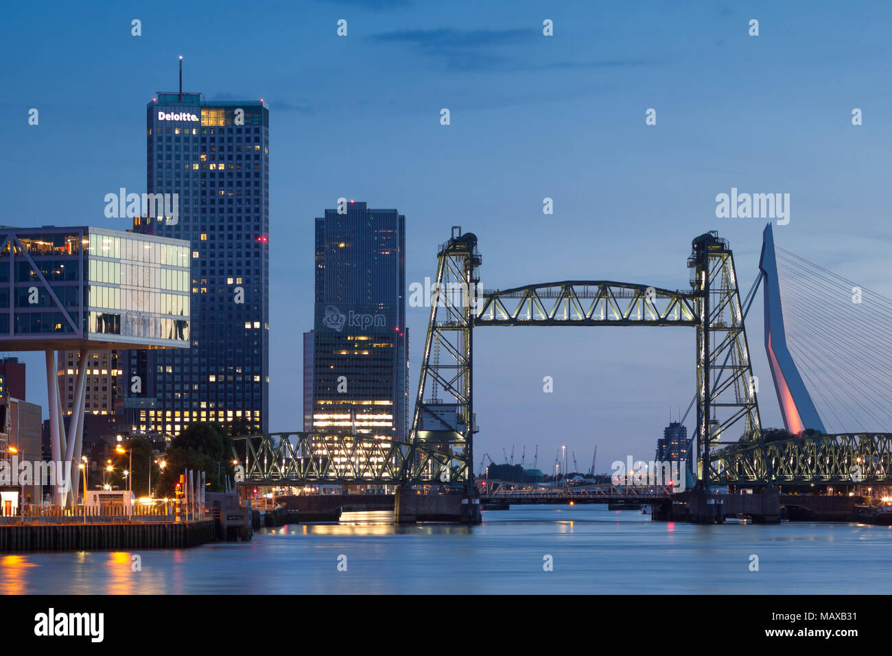 Rotterdam aerial view of the city hi-res stock photography and images ...