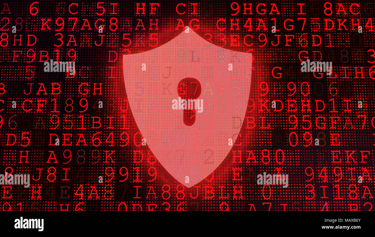 A geometric 3d illustration of a computer display put aslant with red ...