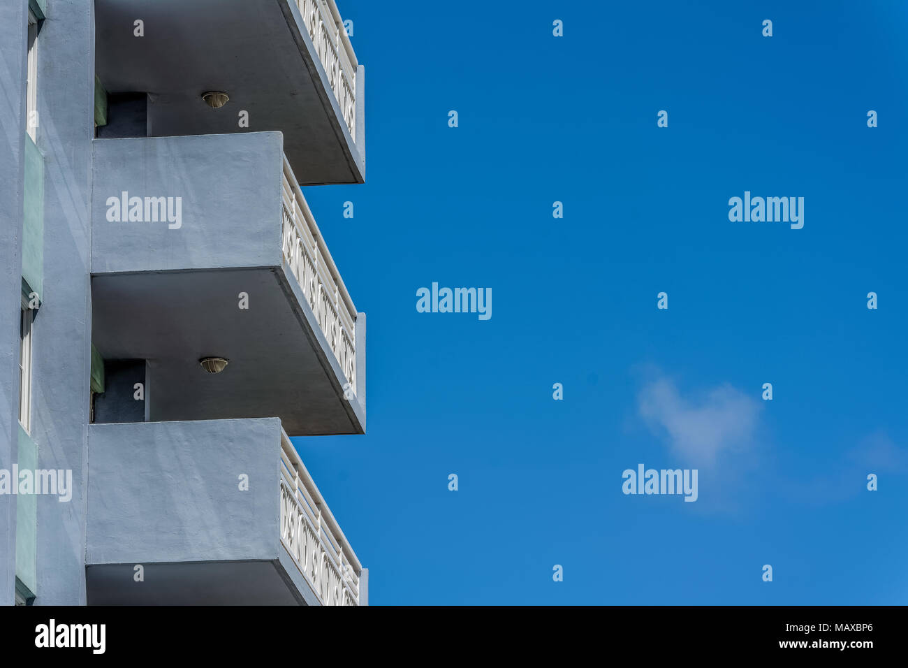 Miami skyline art deco hi-res stock photography and images - Alamy
