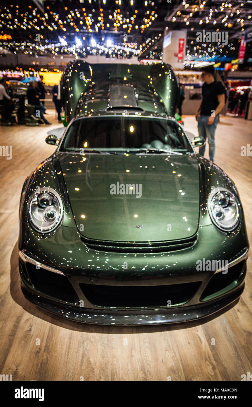Switzerland, March 2018 - magnificent cars and hypercars on display at ...