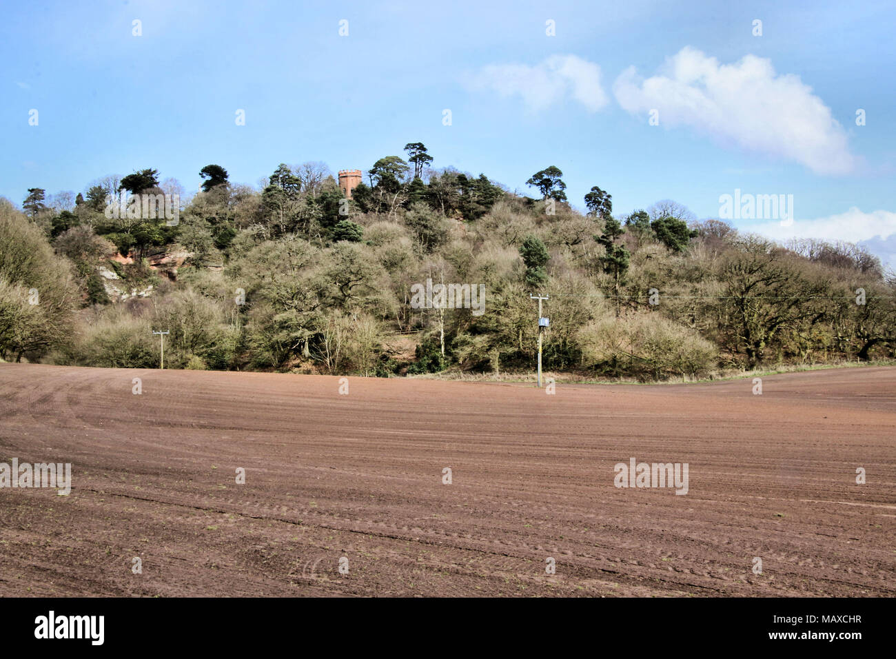 A view of Hawkstone Park Follies in Shropshire Stock Photo - Alamy