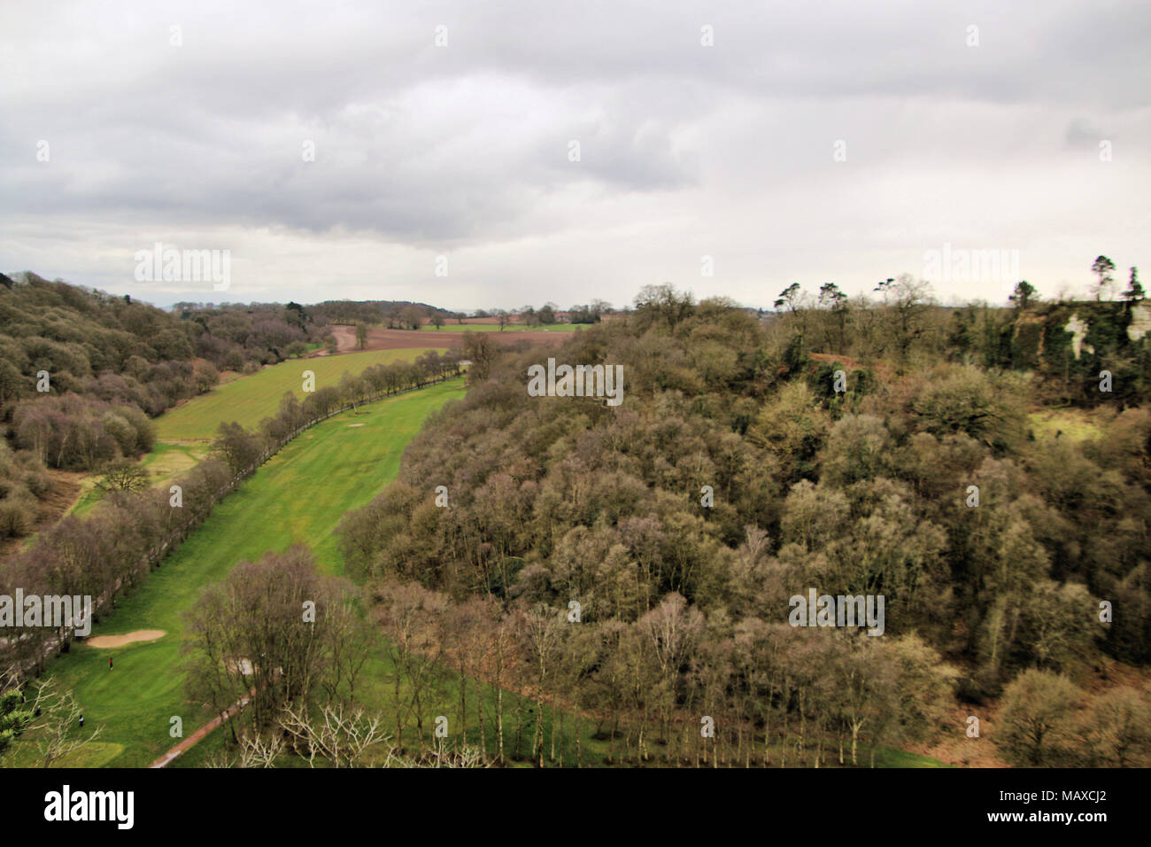 A view of Hawkstone Park Follies in Shropshire Stock Photo - Alamy