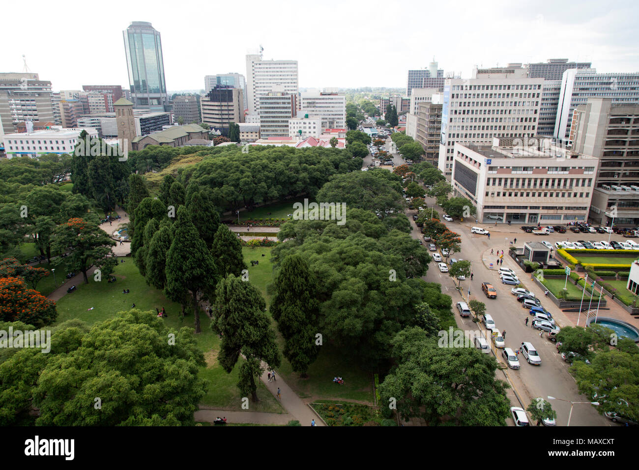 Africa Unity Square in Harare, Zimbabwe Stock Photo - Alamy