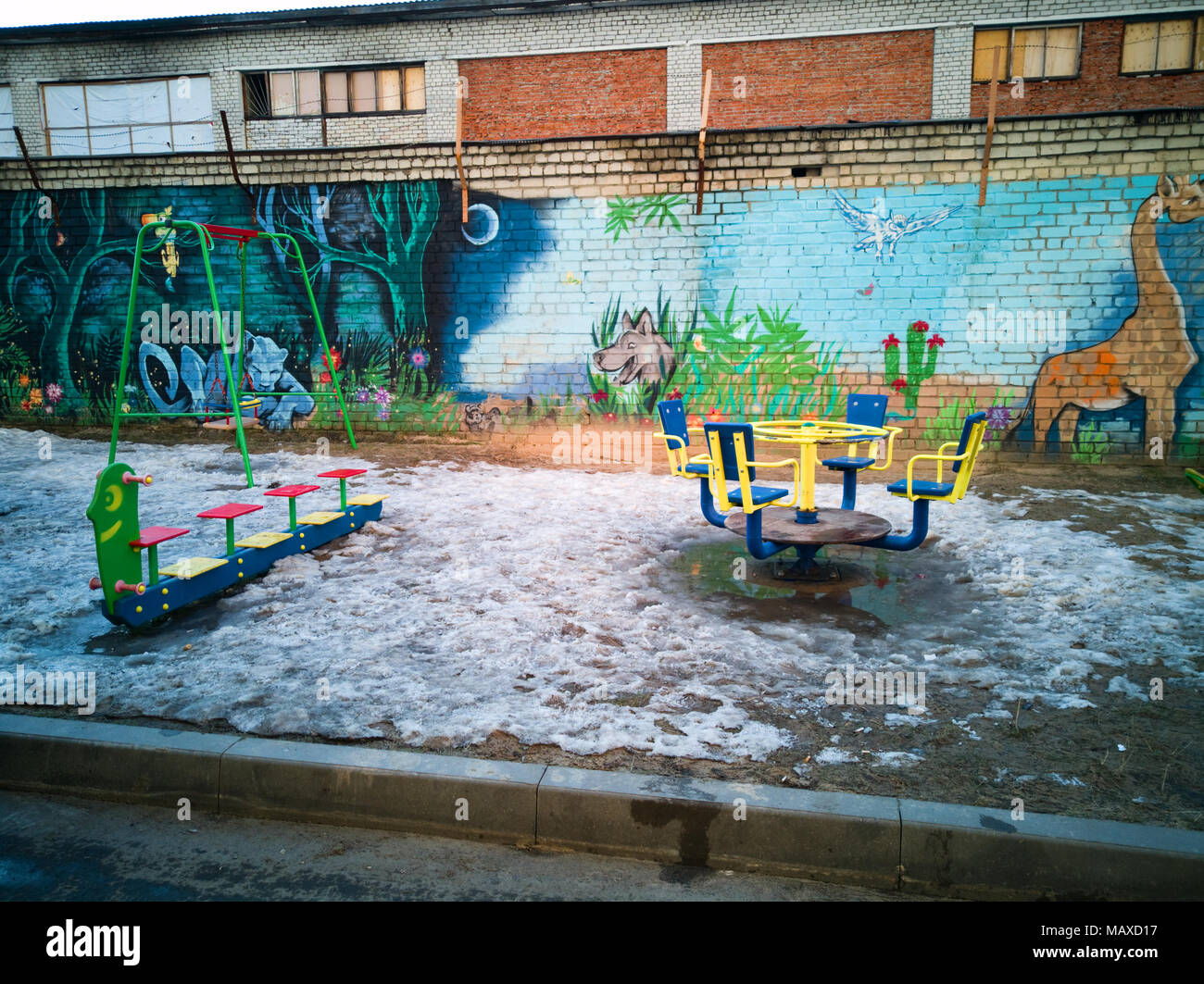 Cartoon brick wall hi-res stock photography and images - Alamy