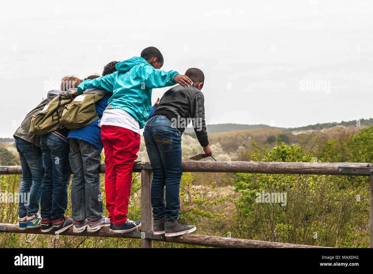 Back View Of Four Friends Running High Resolution Stock Photography and ...