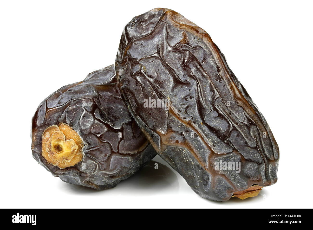 organic Medjool dates from Israel isolated on white background Stock ...