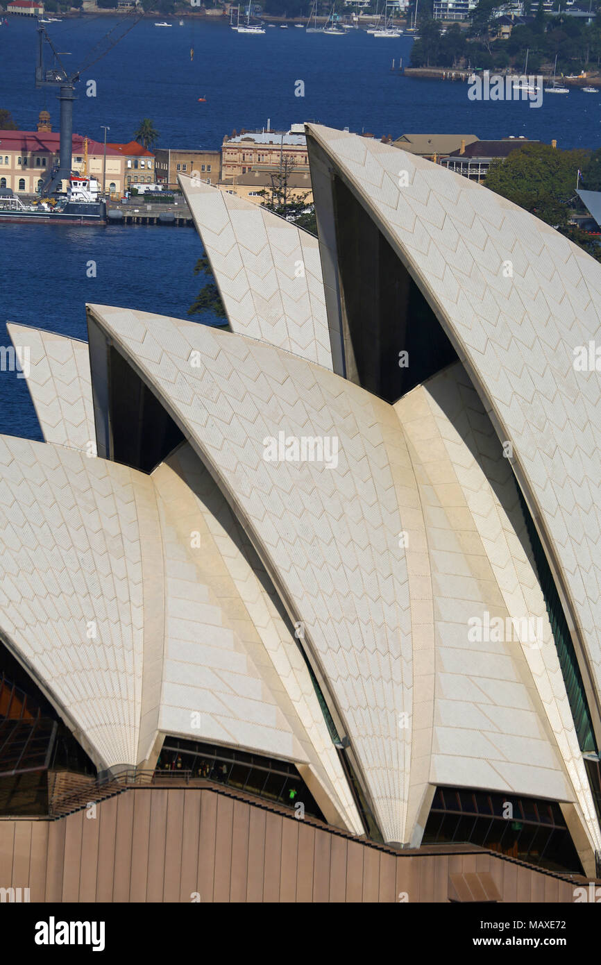Roof of the Sydney Opera House, Sydney, New South Wales, Australia ...
