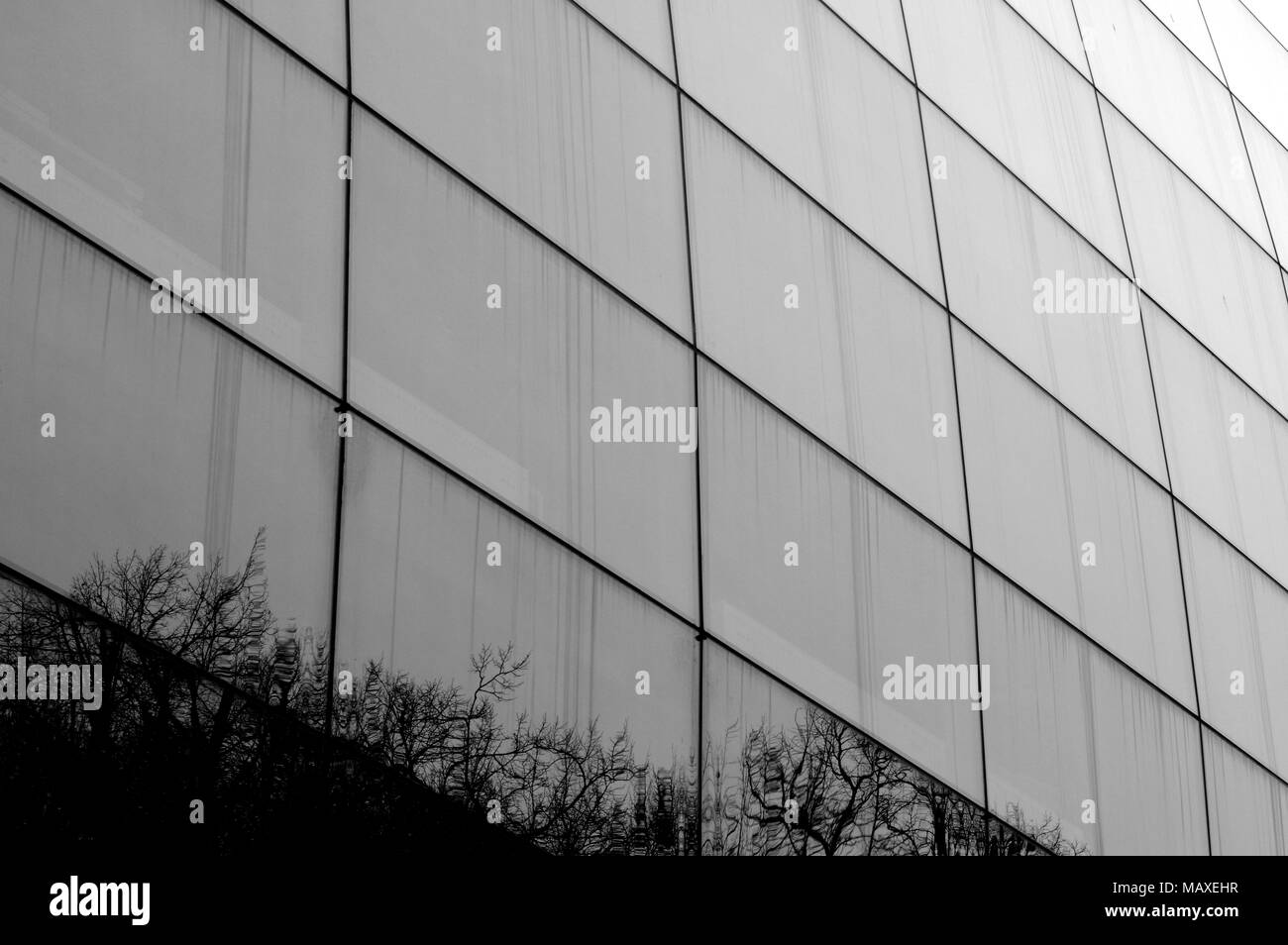 Glazed building facade Stock Photo - Alamy