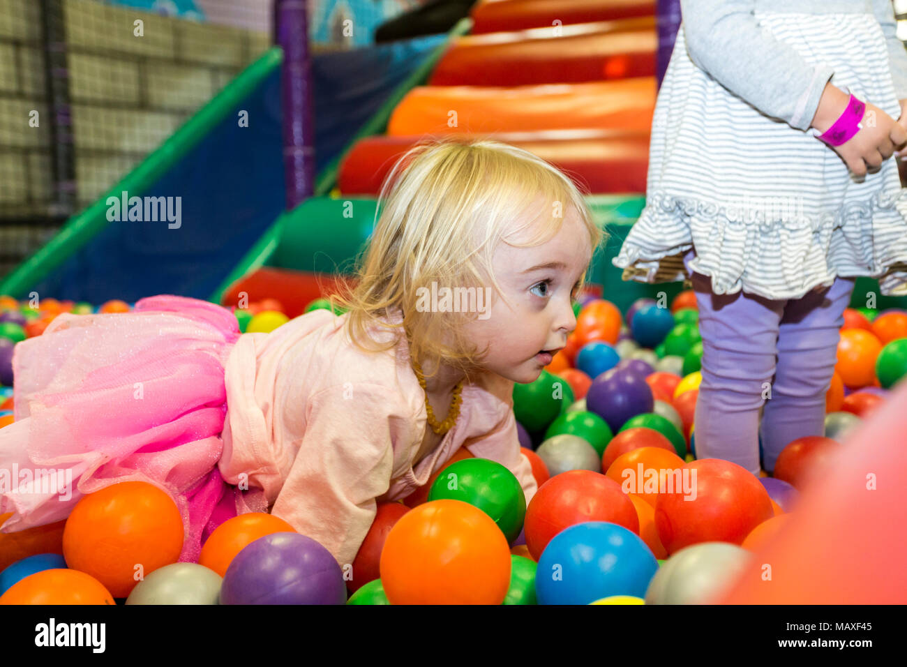 Playground child ball hi-res stock photography and images - Alamy