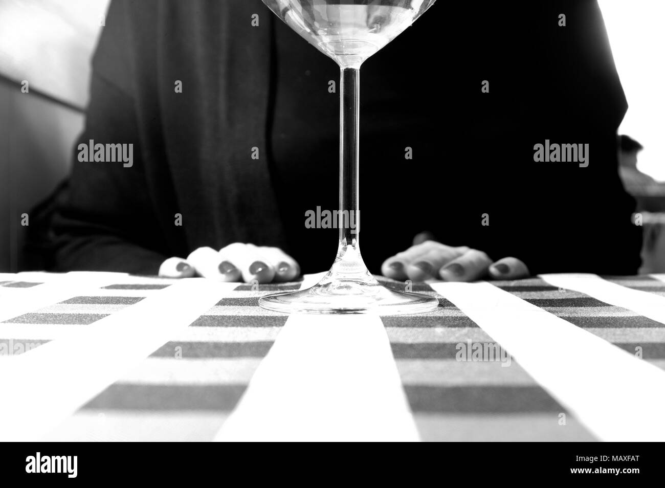 Enjoy wine in the restaurant Stock Photo - Alamy