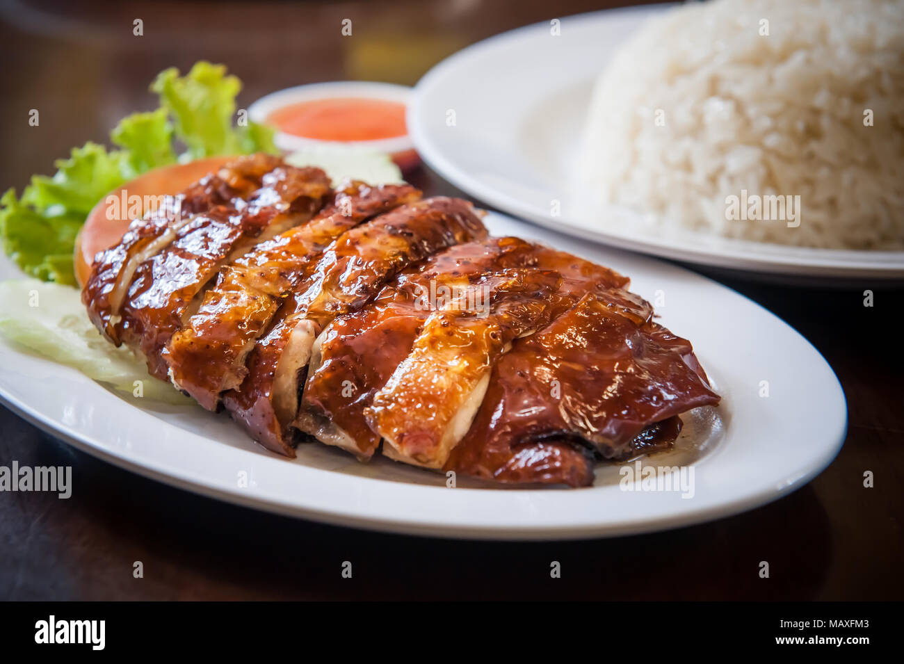 Chicken rice dish Stock Photo - Alamy