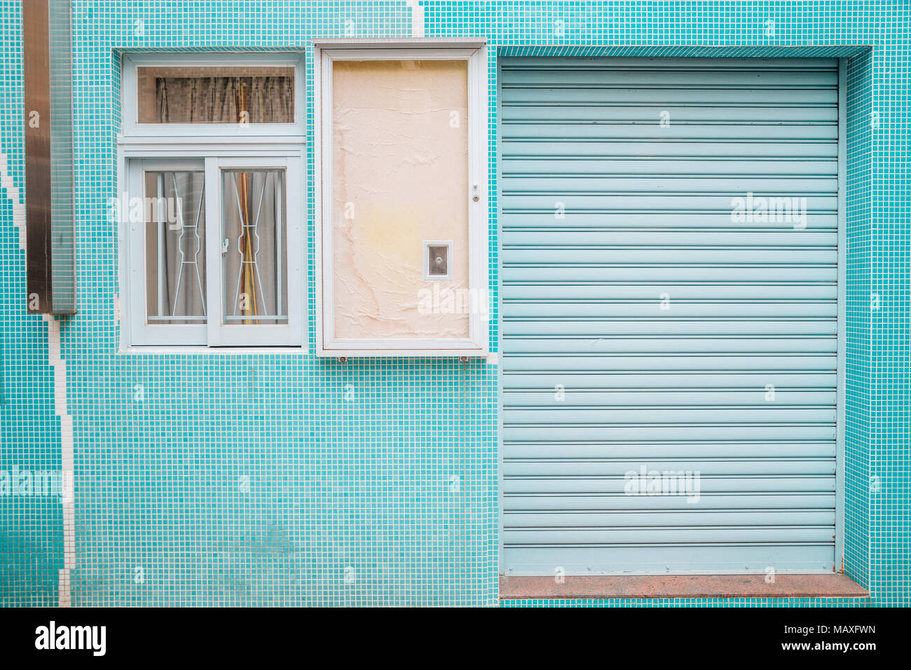 Casa Exterior Color Verde Menta Sedia Isabella Menta Con Gambe In