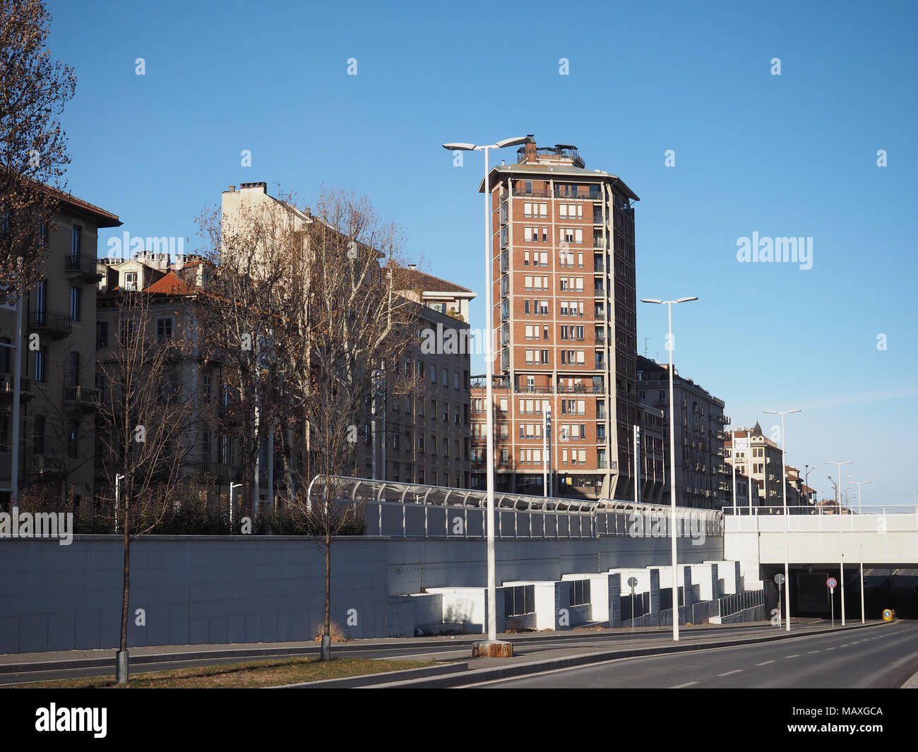 TURIN, ITALY - CIRCA JANUARY 2018: BBPR tower designed by BBPR ...
