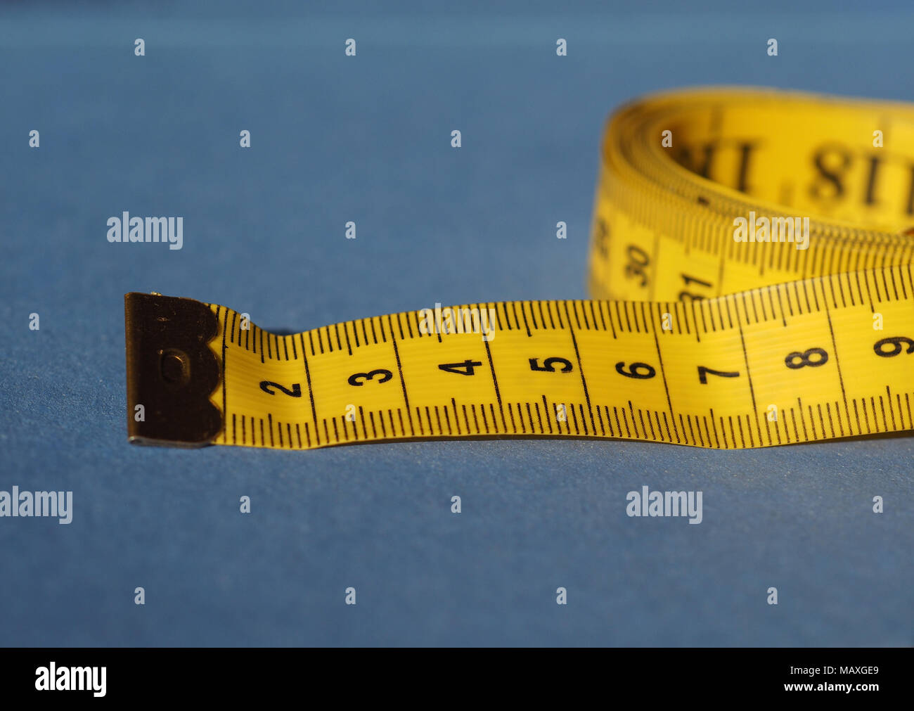 tailor meter ruler band in metric units Stock Photo - Alamy