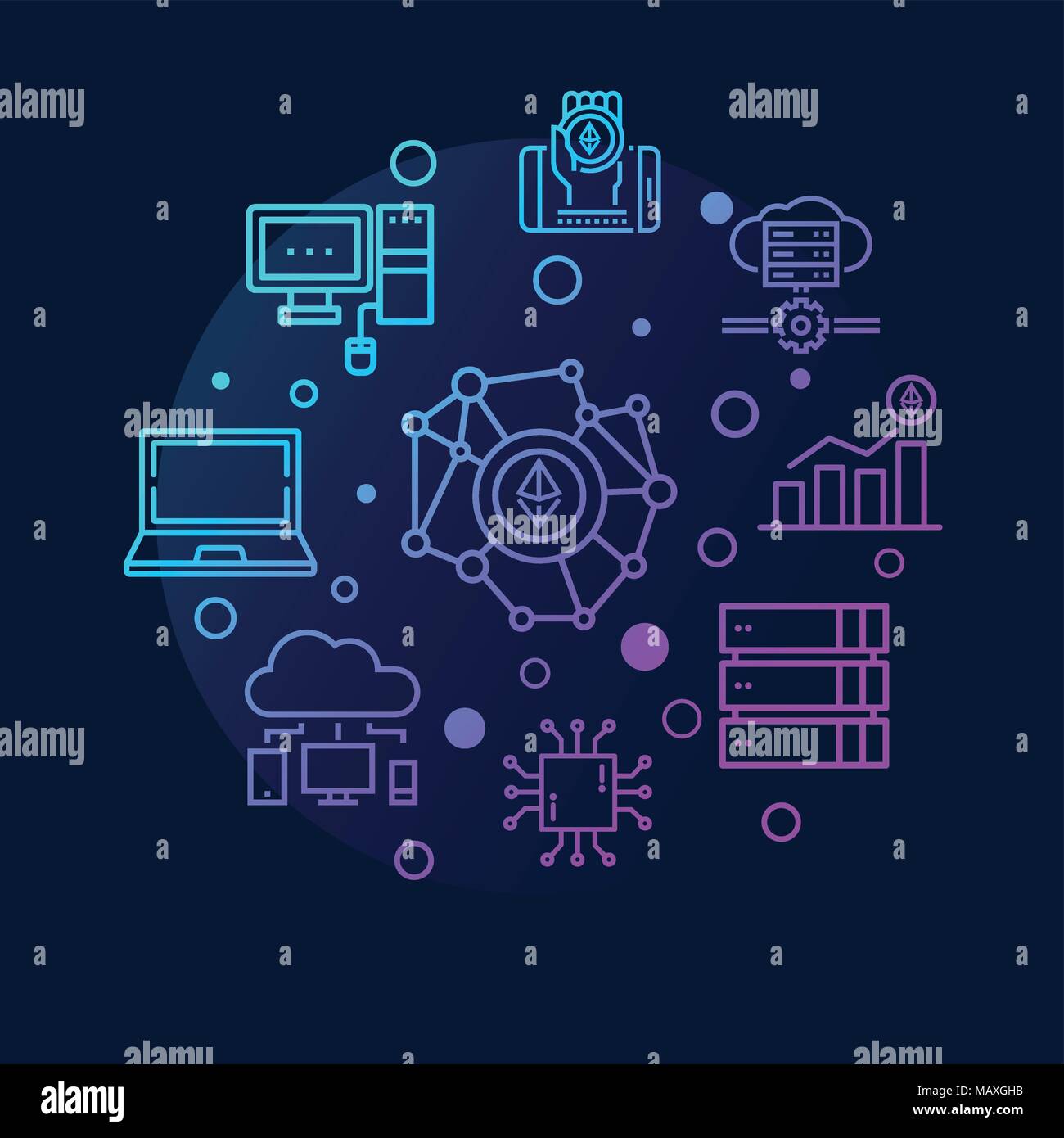 Ethereum vector illustration Stock Vector Image & Art - Alamy