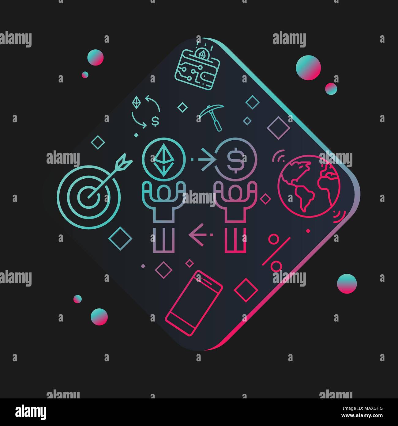 Ethereum vector illustration Stock Vector Image & Art - Alamy