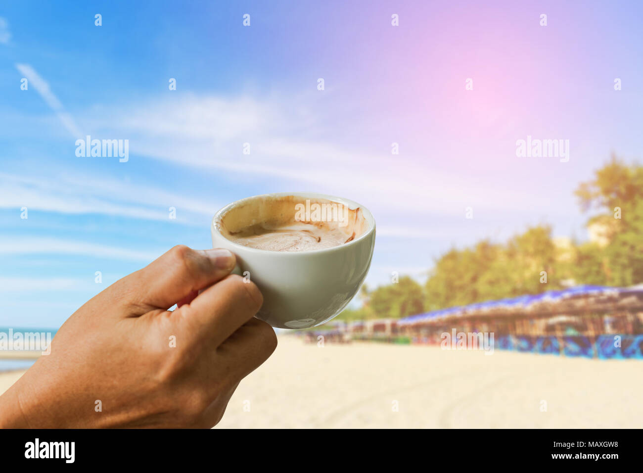 Coffee shop on beach in hi-res stock photography and images - Alamy