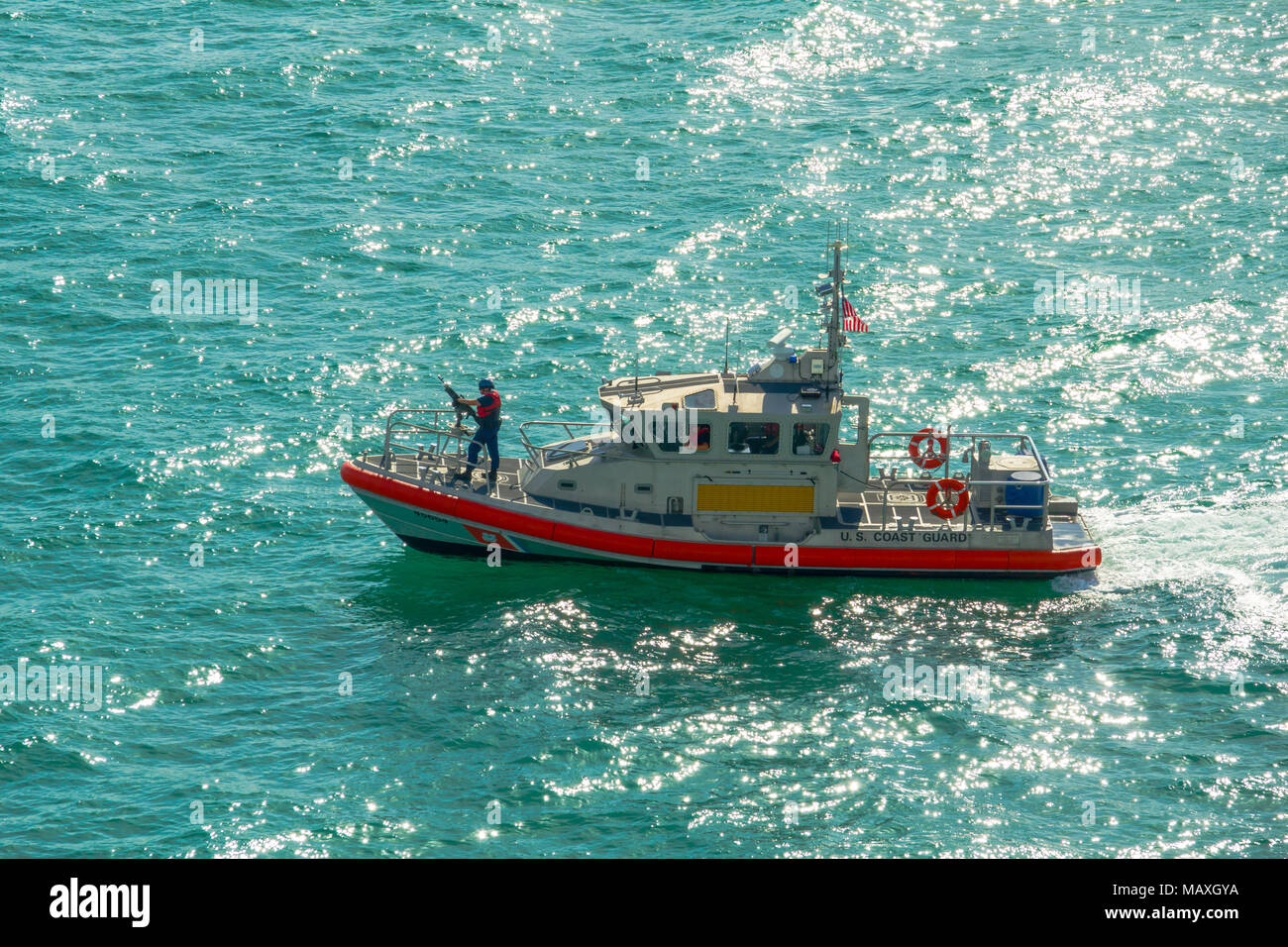 Coast guard station at Key West Florida Stock Photo - Alamy