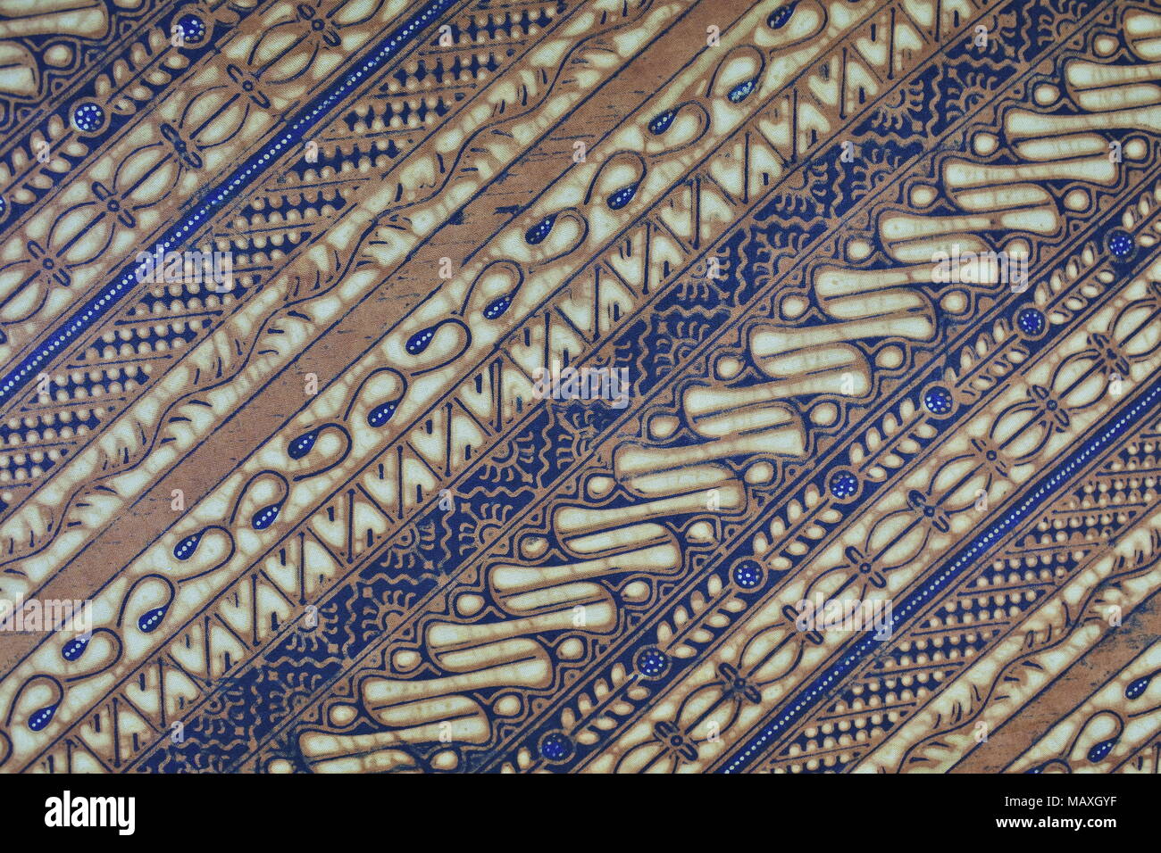 Indonesian stamped batik pattern Stock Photo - Alamy
