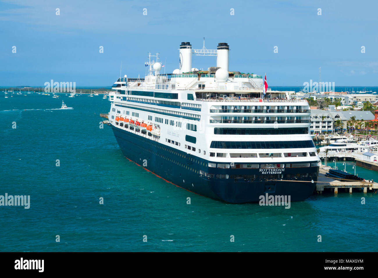 Cruise ship at the popular Florida destination of Key West Stock Photo ...