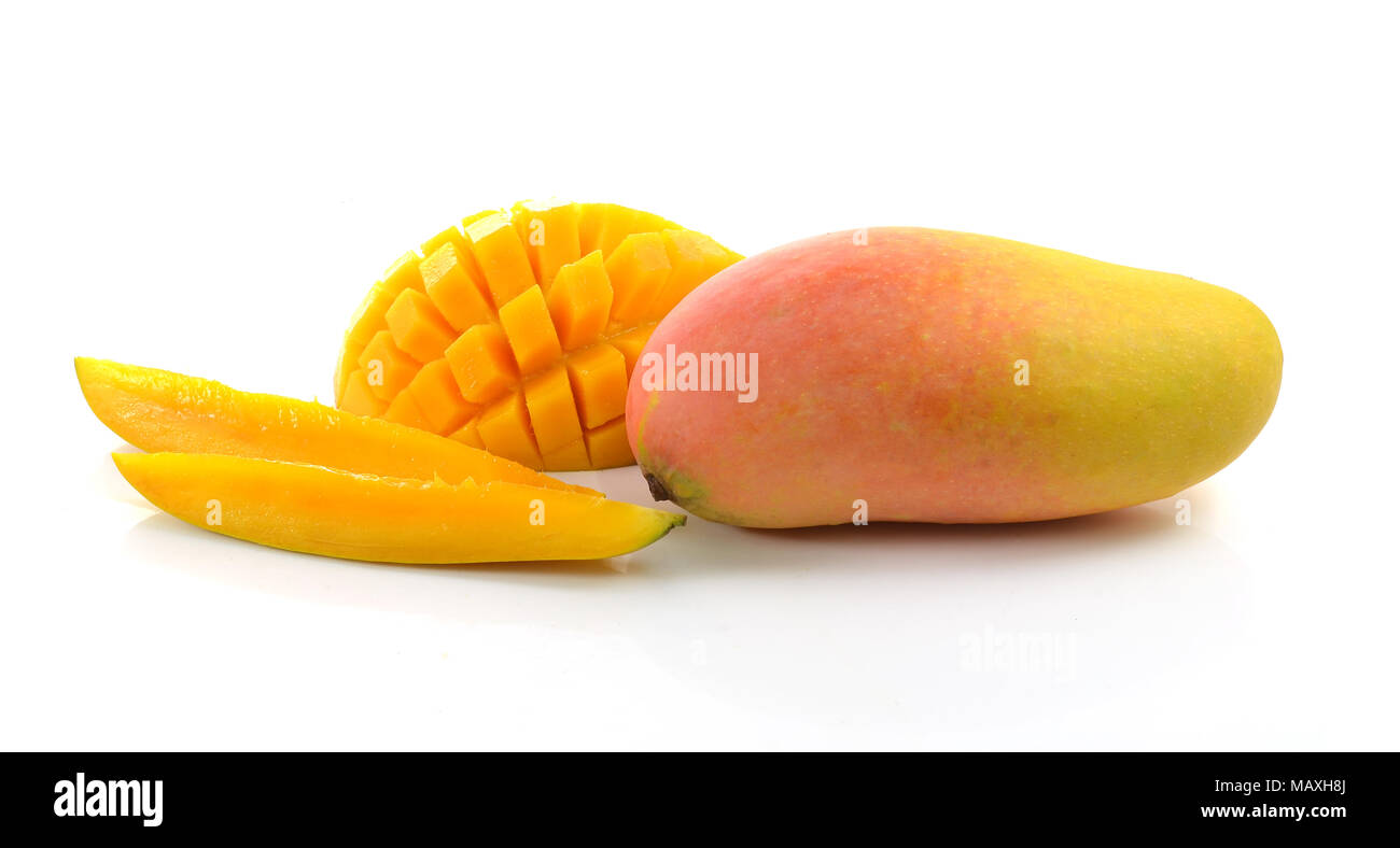 mango isolated on white background Stock Photo - Alamy