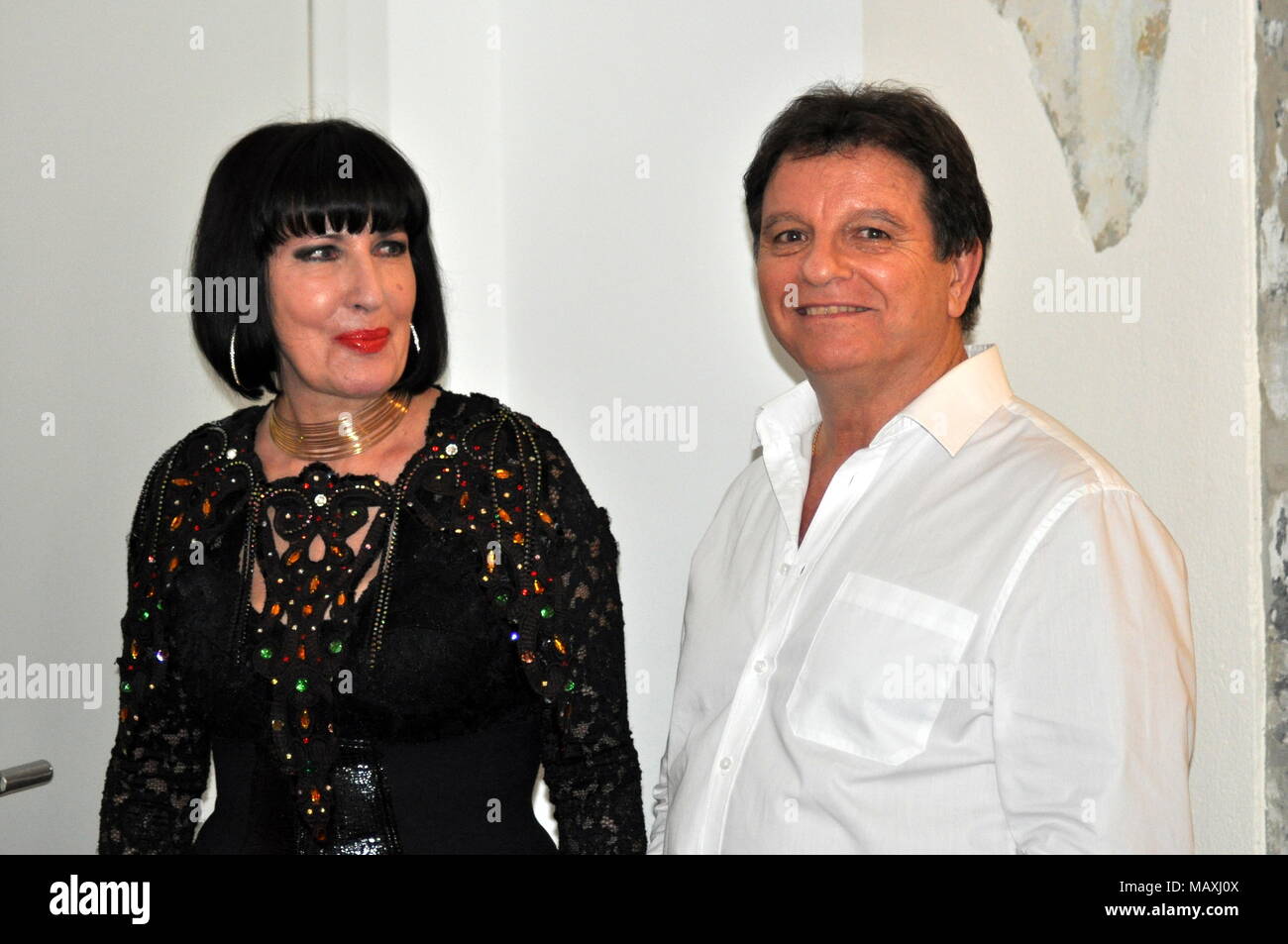 sandra mo mit valentino frueher mit jan gregor Stock Photo - Alamy