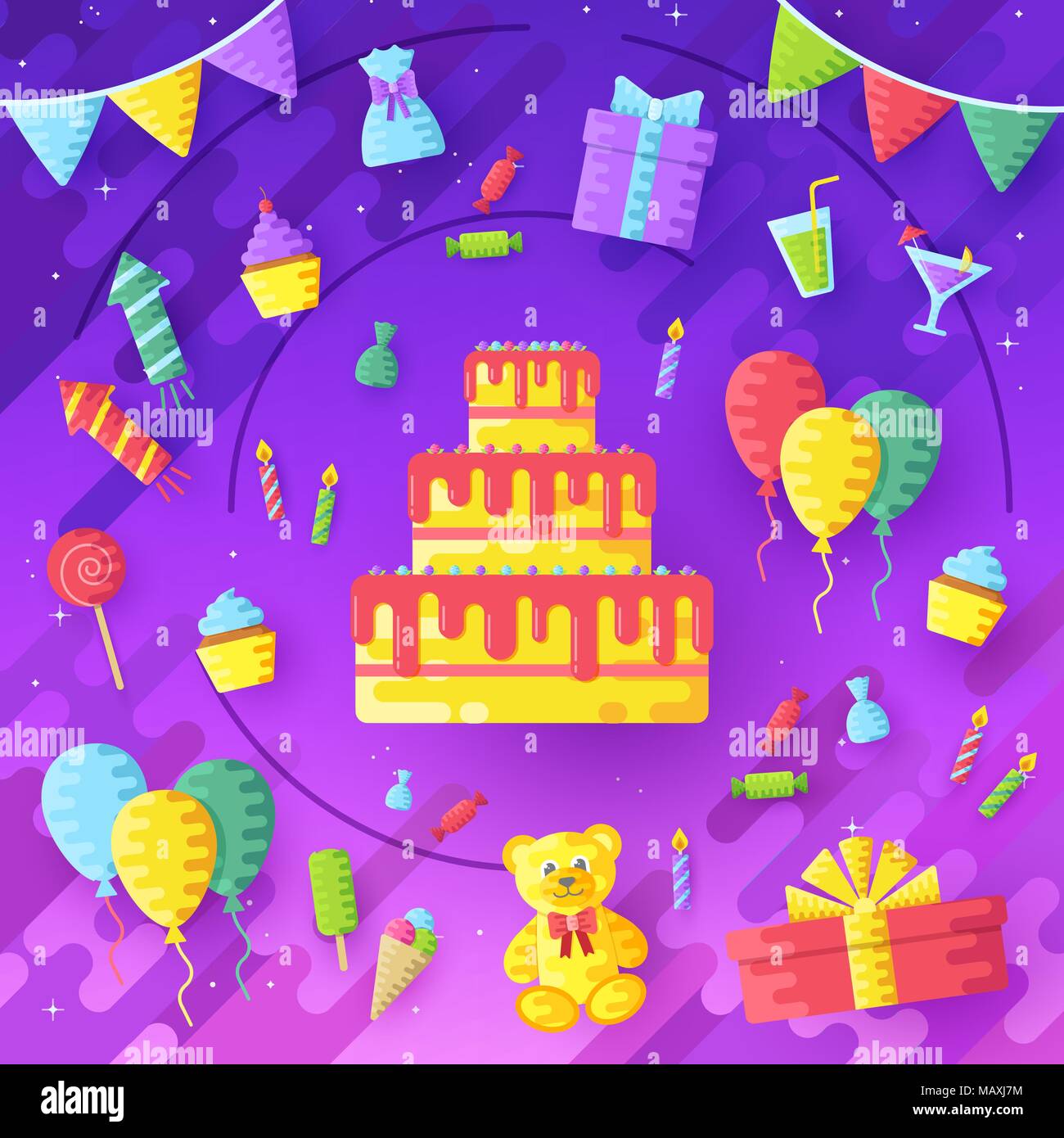 Birthday Infographic Template