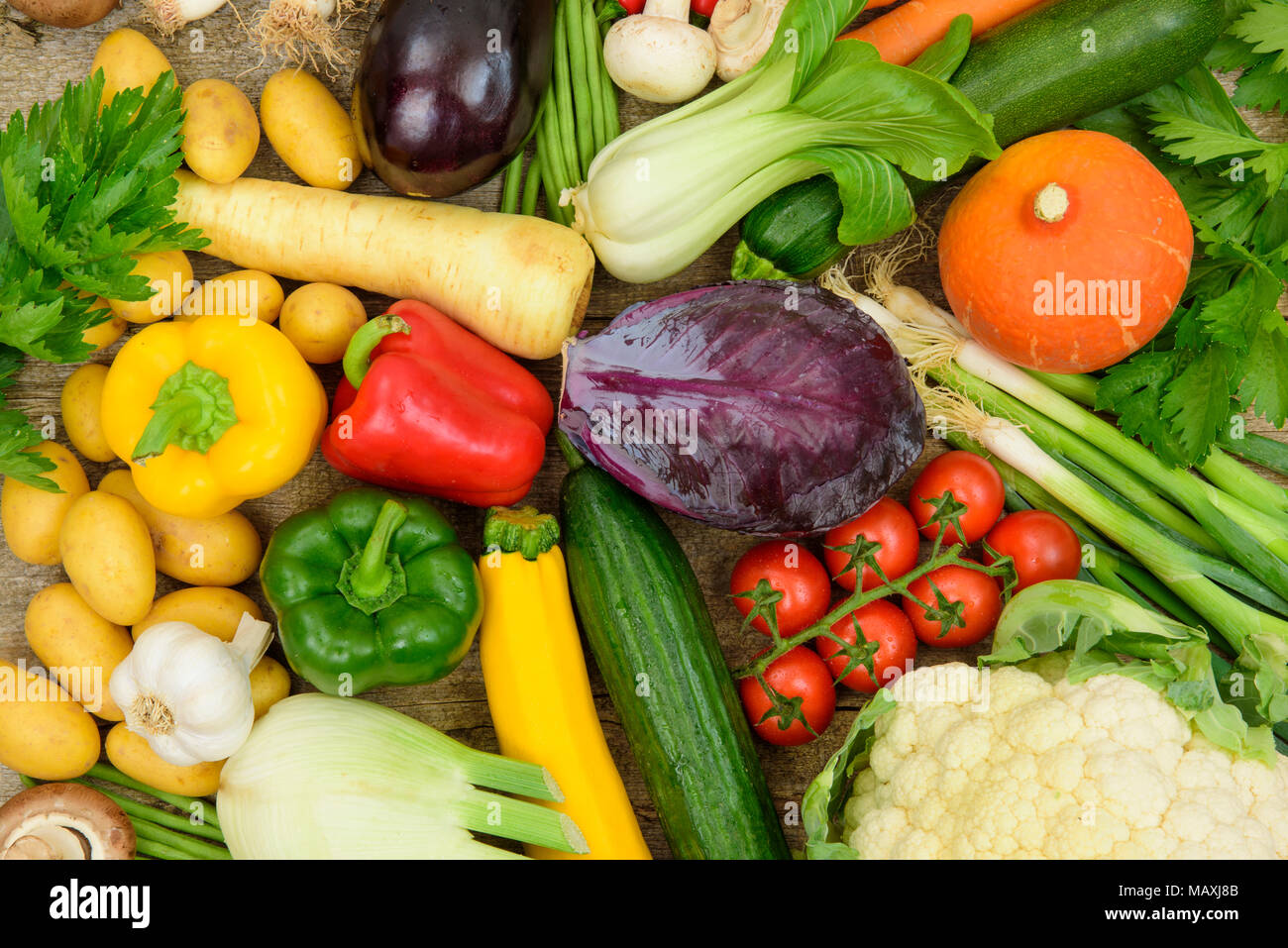 group of fesh vegetables from market Stock Photo - Alamy