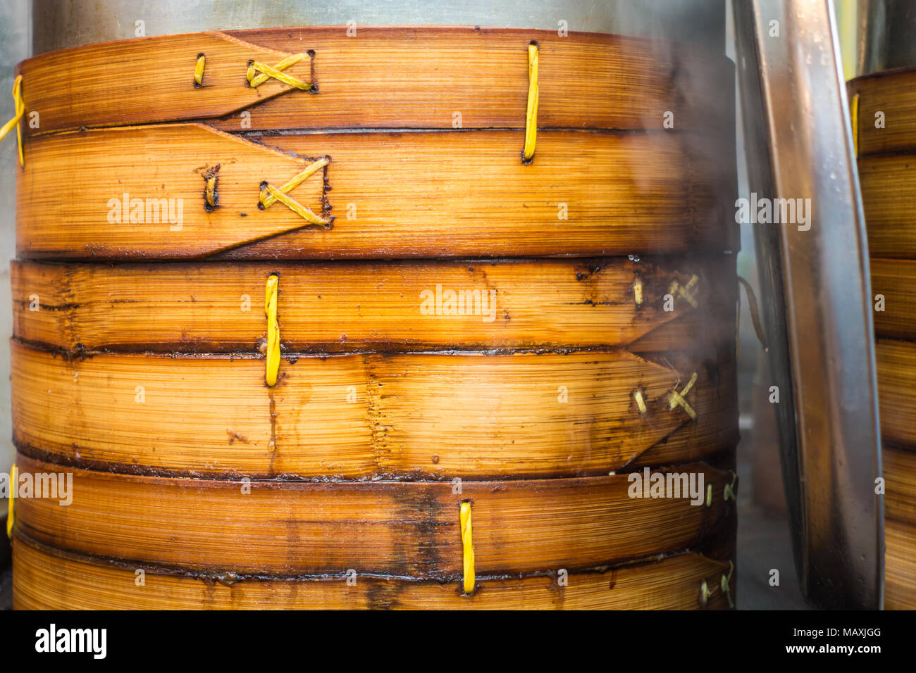 Chinese Steam Basket Baozi Dumplings Preparation Equipment Cooking ...