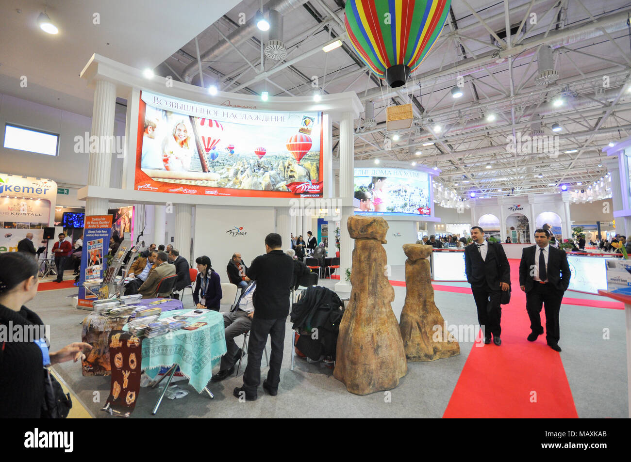 Turkey booth at 24th Moscow International Travel & Tourism Exhibition (MITT-2012), Russia ...