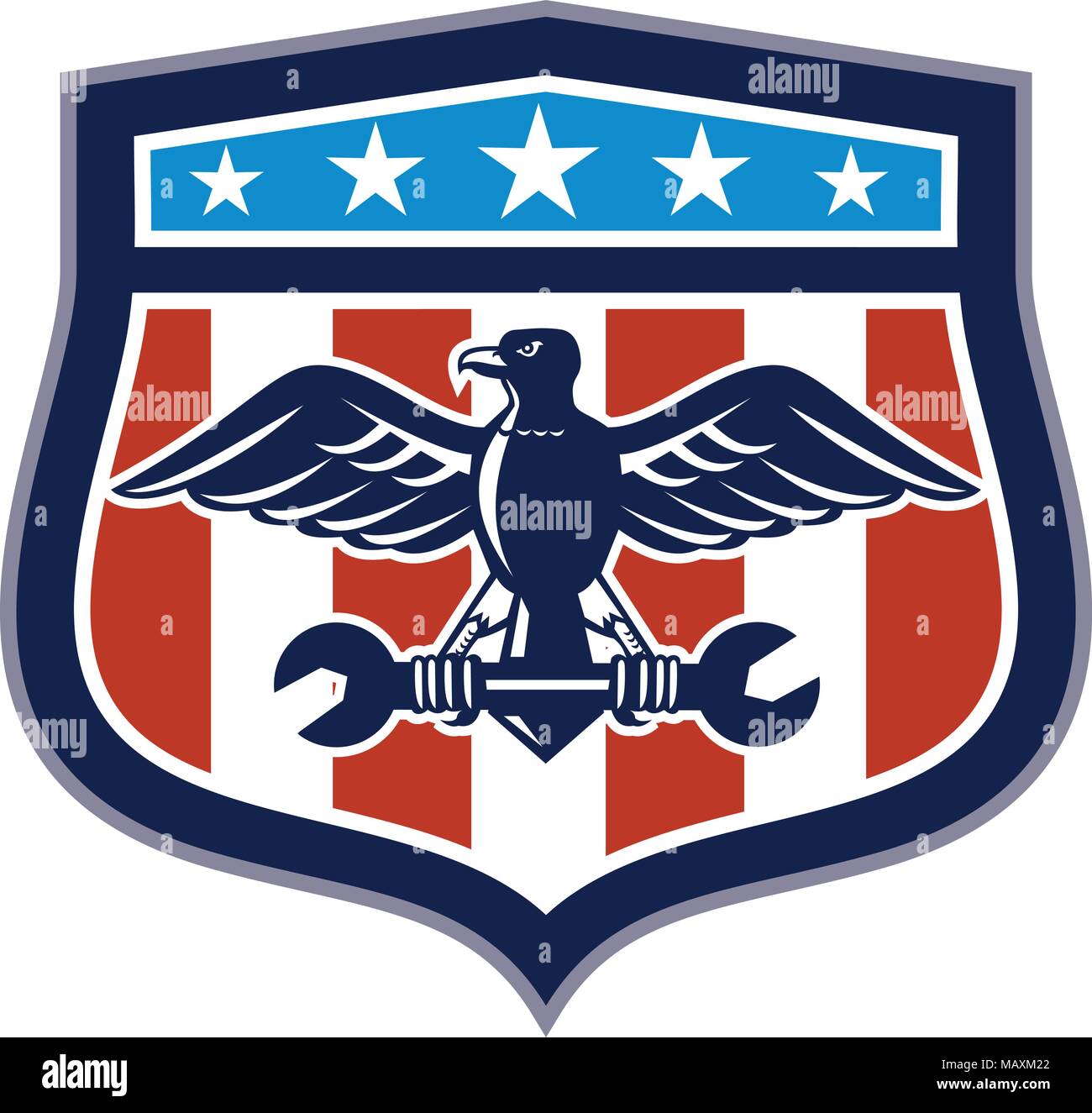North american bald eagle Stock Vector Images - Alamy