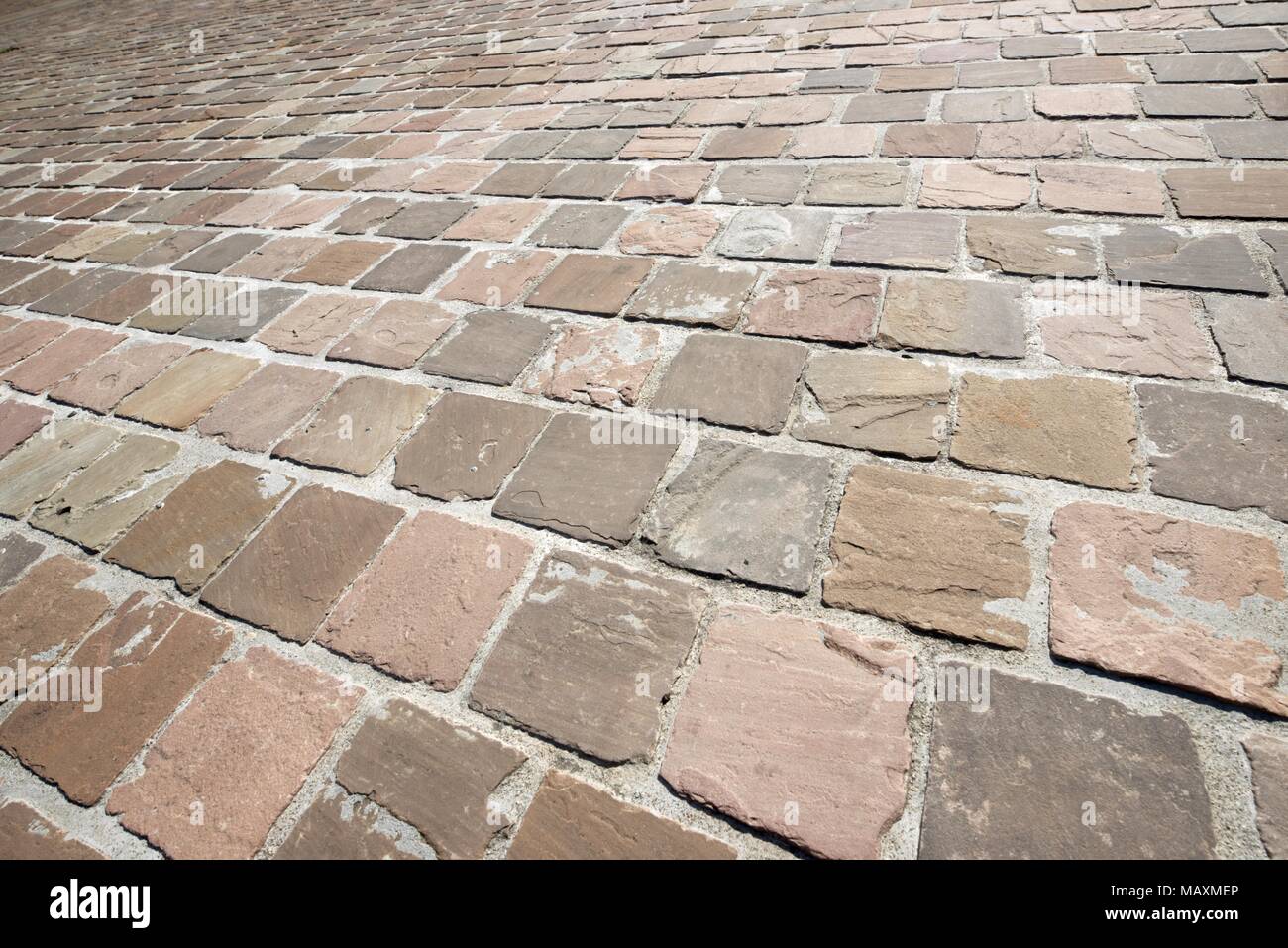 Floor of a street with stone tiles Stock Photo - Alamy
