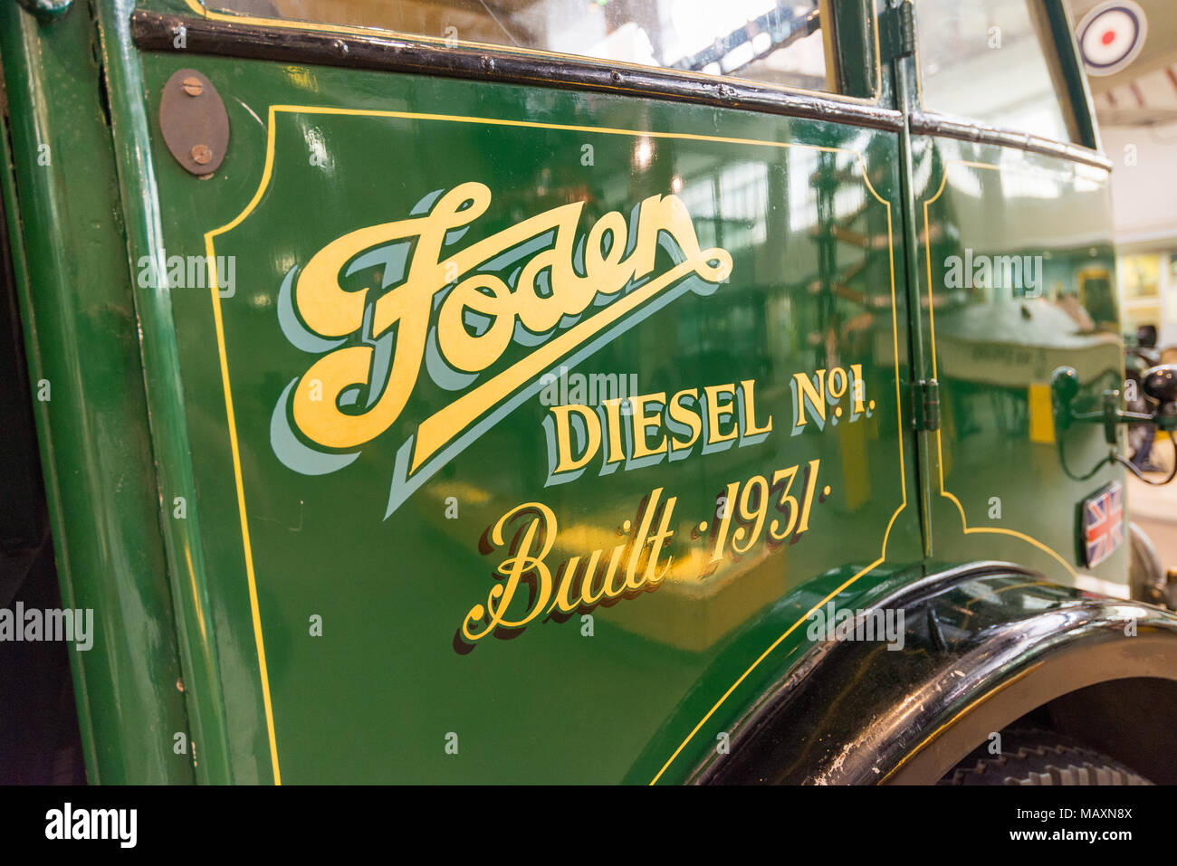 1931 Foden F1 Diesel Lorry in the Science Museum, London, UK Stock ...