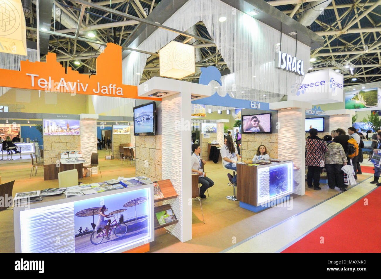 Israel booth at 24th Moscow International Travel & Tourism Exhibition ...