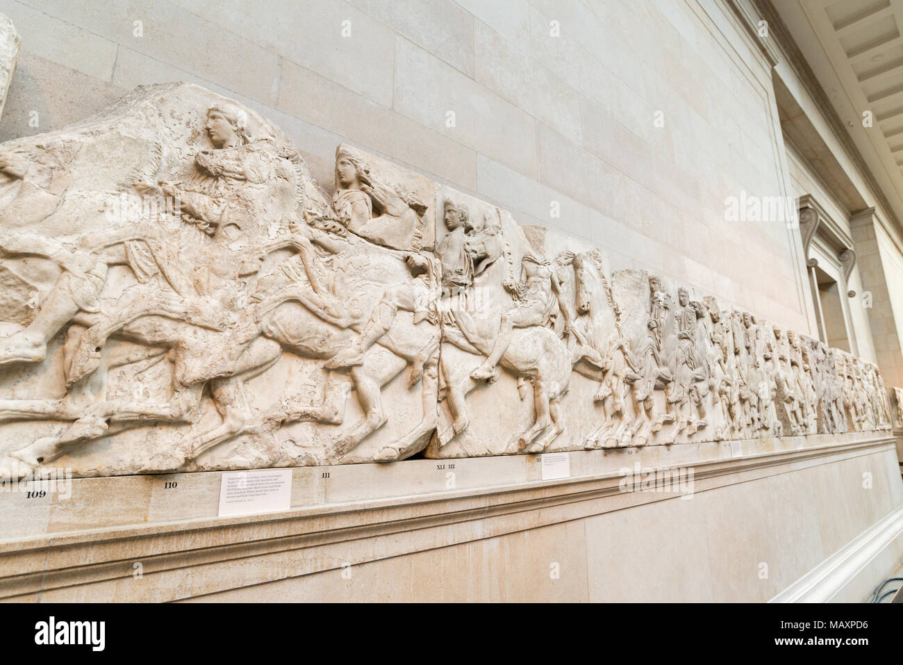 The Elgin Marbles or Parthenon Sculptures inside The British Museum ...