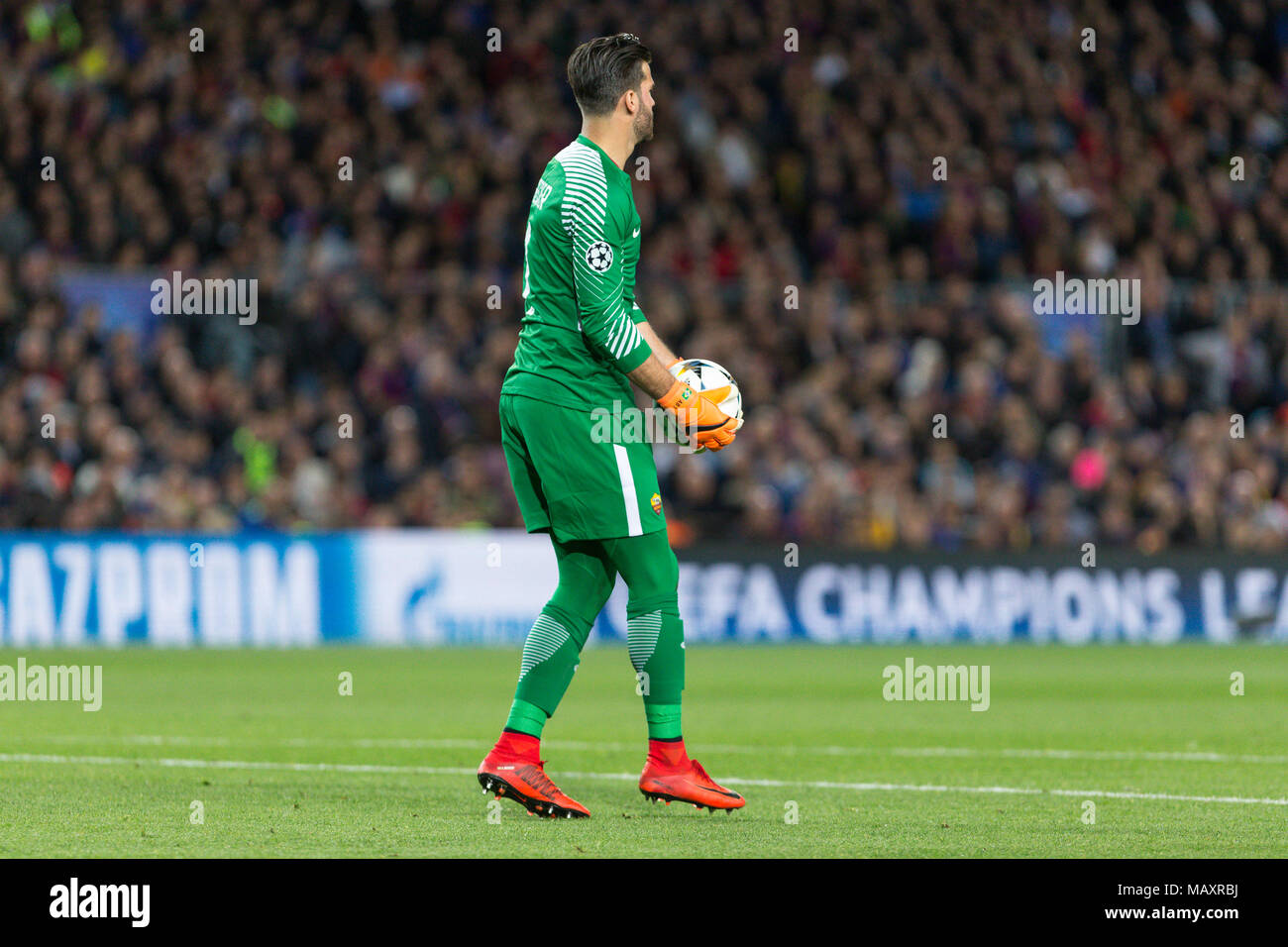 AS Roma goalkeeper Alisson Becker (1) during the UEFA Champions League ...