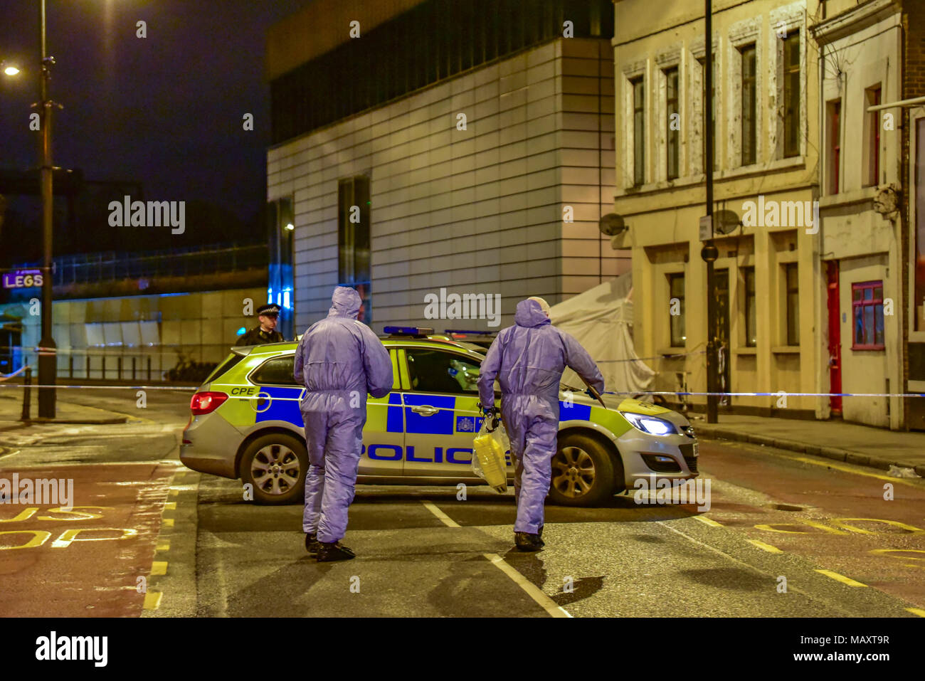 London, United Kingdom. 4 April 2018. A man in his 20's has died after ...