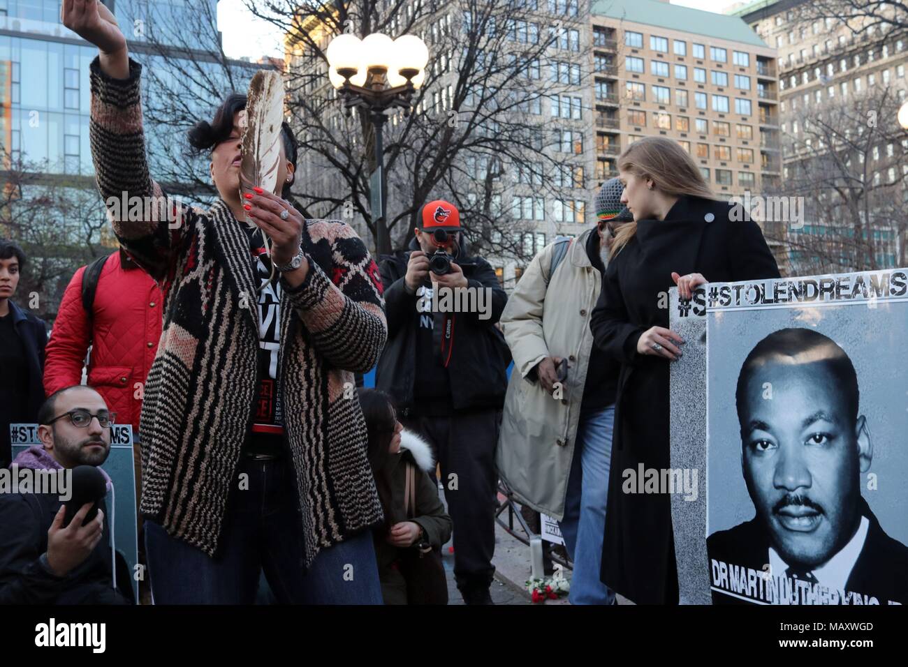 New York City, New York, USA. 4th Apr, 2018. Justice League of New York ...