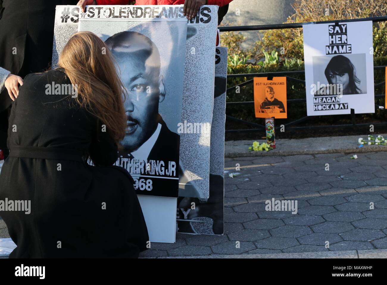 New York City, New York, USA. 4th Apr, 2018. Justice League of New York ...