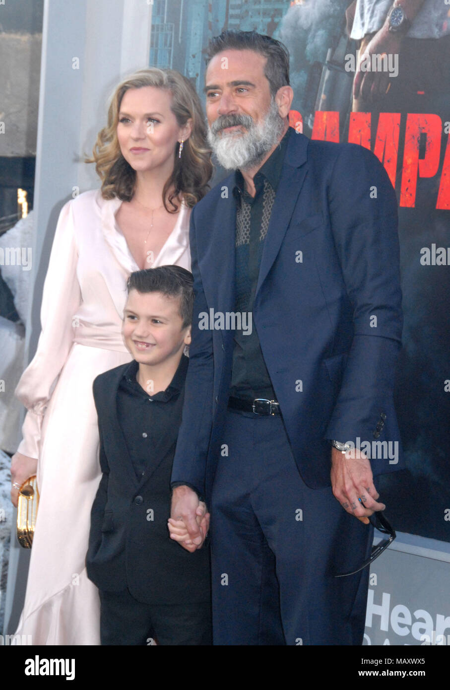 LOS ANGELES, CA - APRIL 04: (L-R) Actress Hilarie Burton, Augustus ...