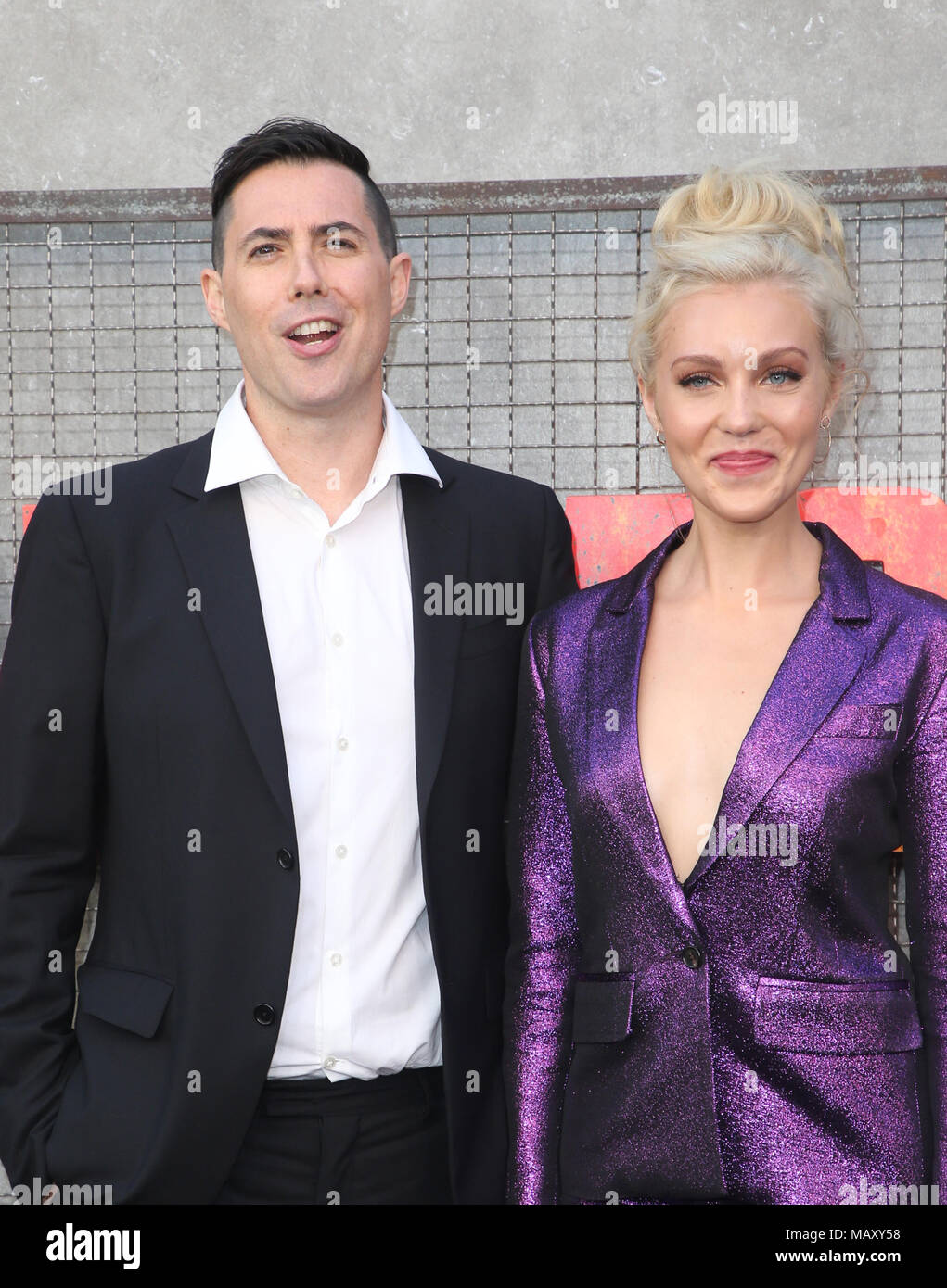 LOS ANGELES, CA - APRIL 4: Brad Peyton, Breanne Hill, at the premiere ...