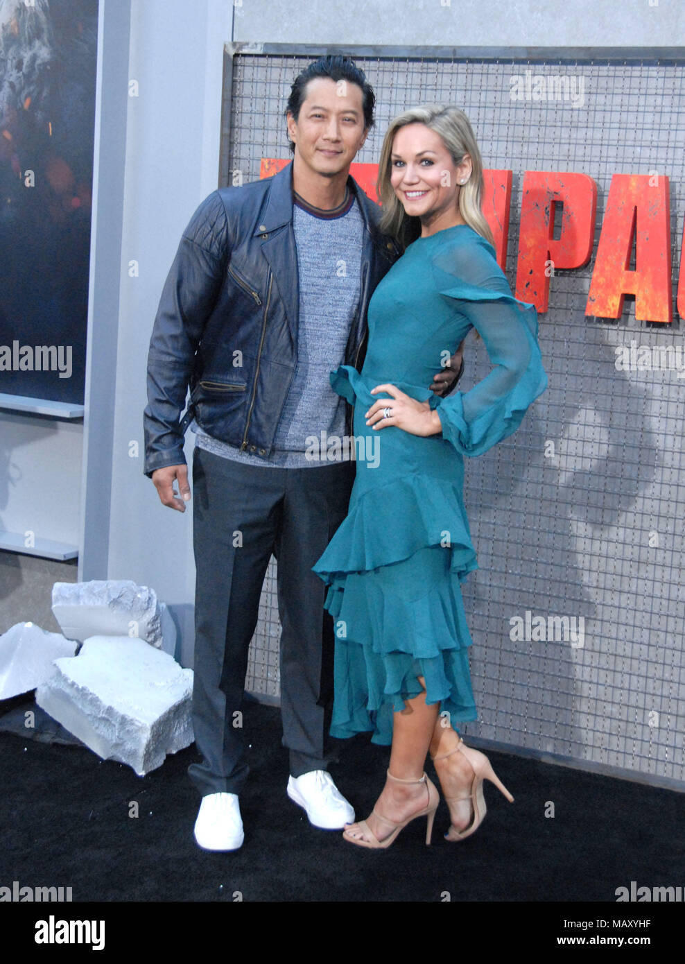LOS ANGELES, CA - APRIL 04: (L-R) Actor Will Yun Lee and actress ...